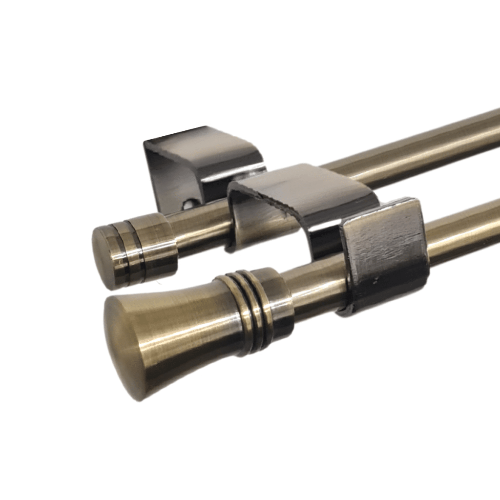 Set Barras para Cortina Doble 16/19 Mm Extensible 120-210 Cm A Muro ...
